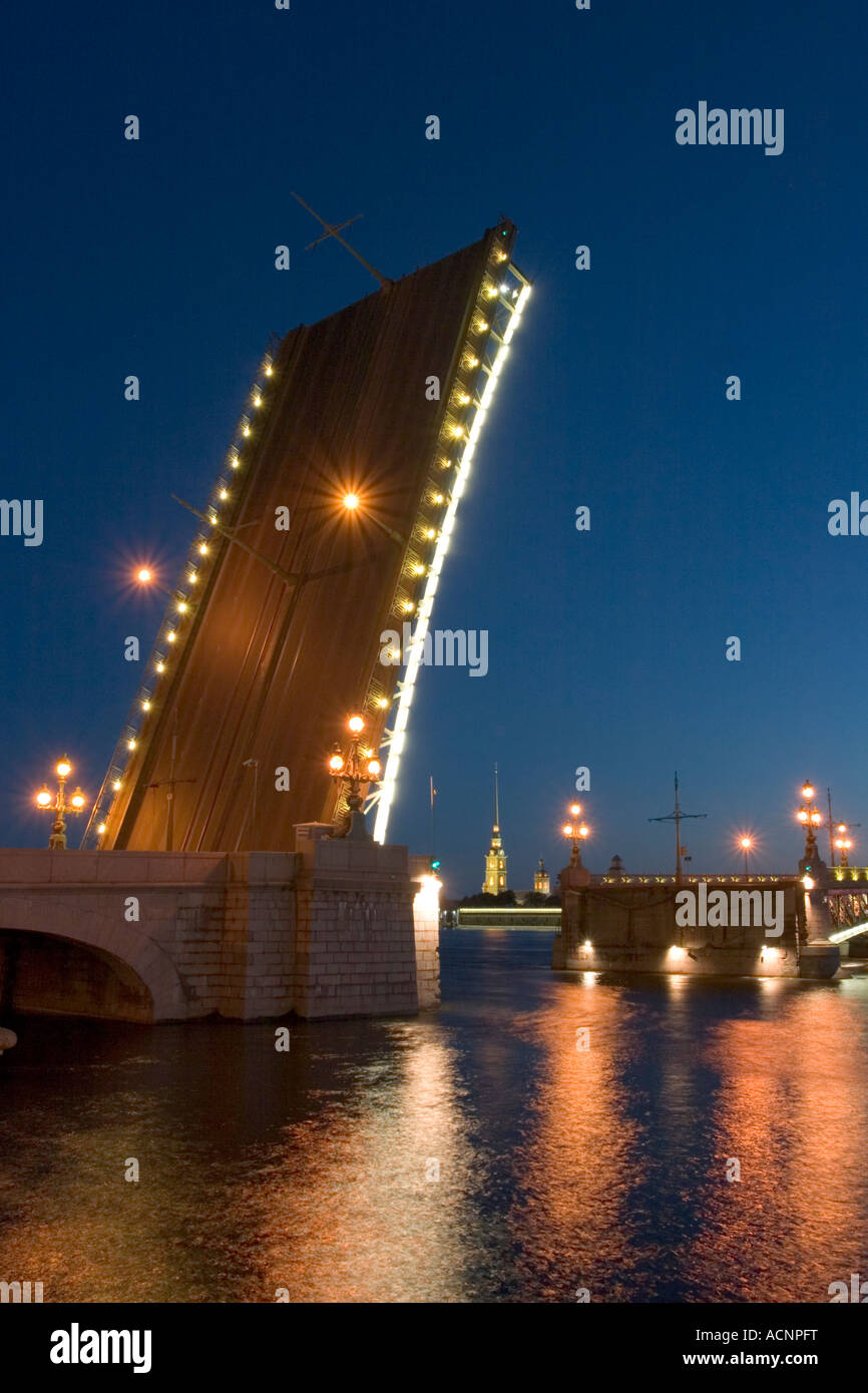 Trinity Bridge, Saint Petersburg Russia Stock Photo - Alamy