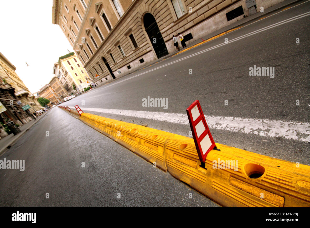 an empty road rome italy Stock Photo - Alamy