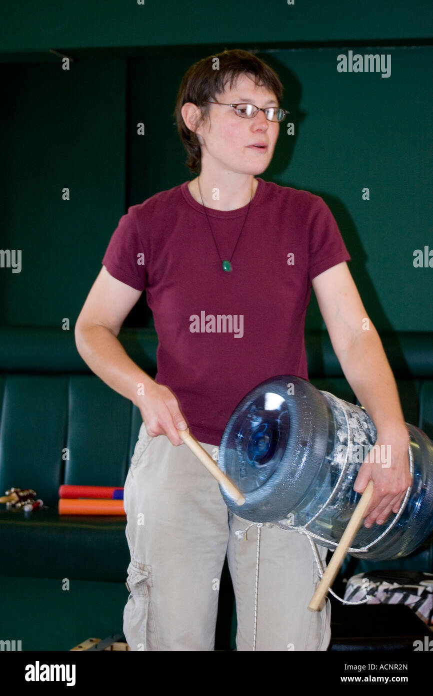 Hand banging bongo drum hi-res stock photography and images - Alamy