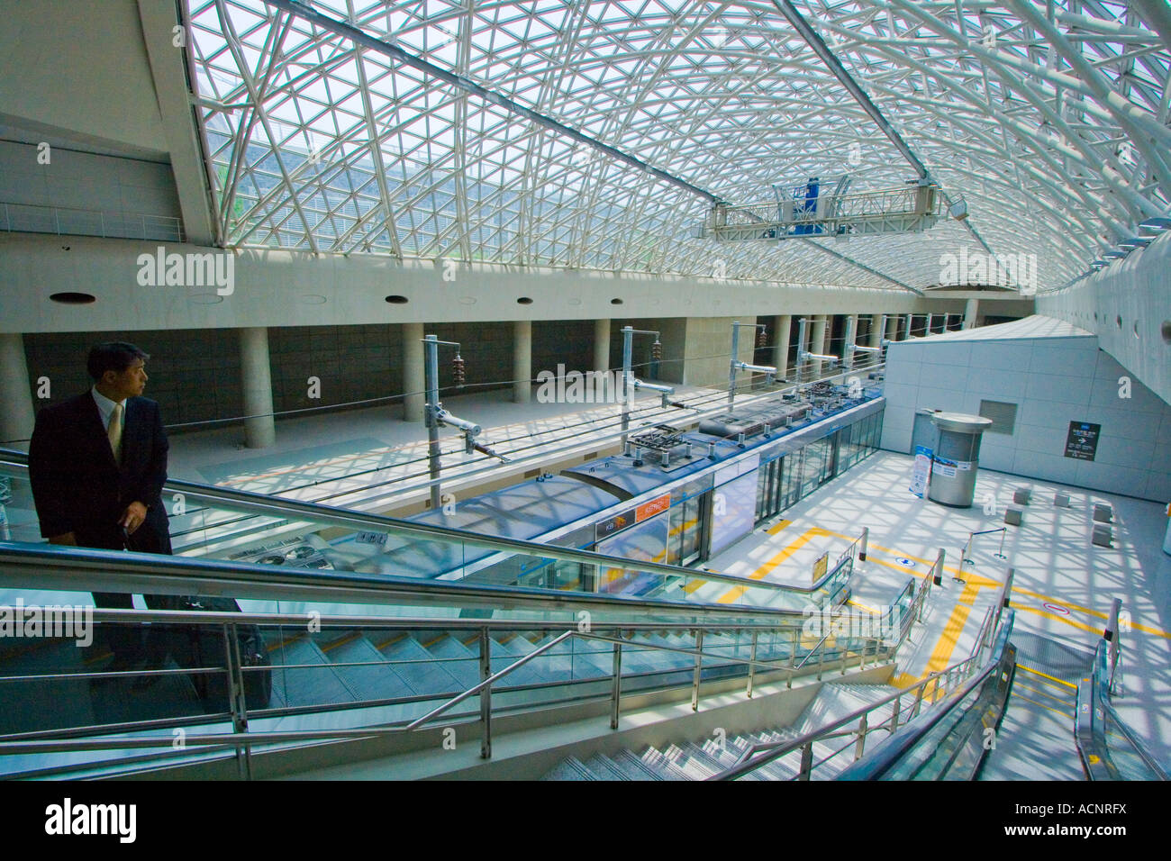 ICN Incheon International Airport AREX Airport Train Station Building ...