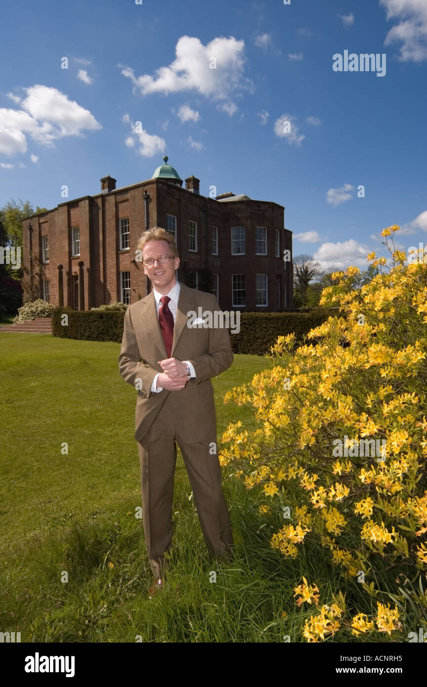 Celebrity Savile Row tailor and blogger Thomas Mahon at his Carlisle ...