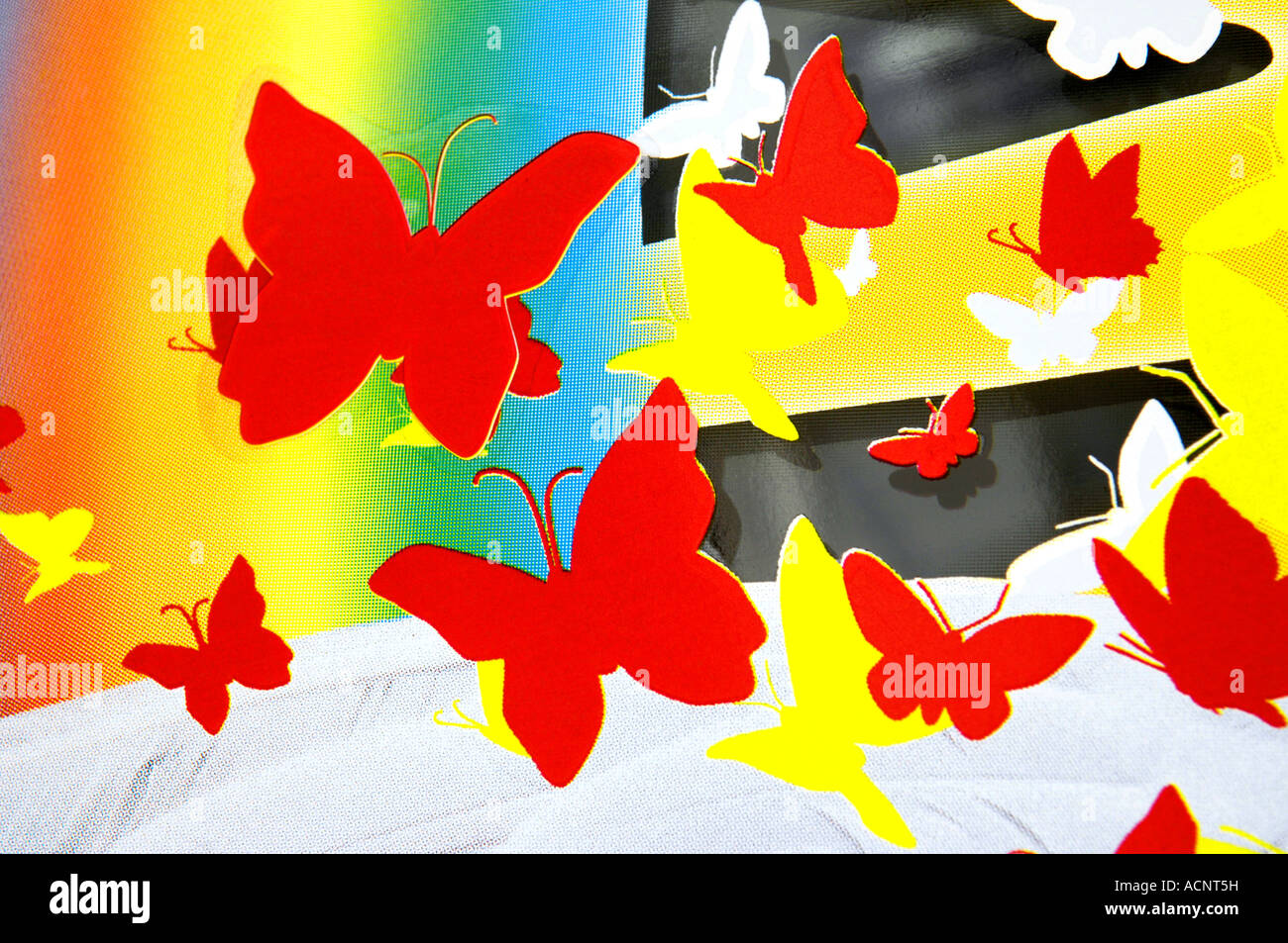 butterflies red yellow glass window design pattern nature fly flying ...