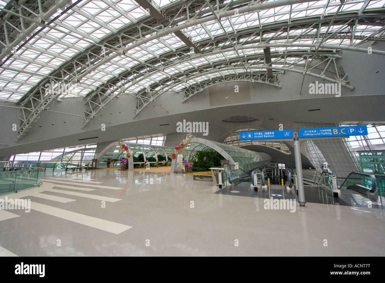 ICN Incheon International Airport AREX Airport Train Station Building ...