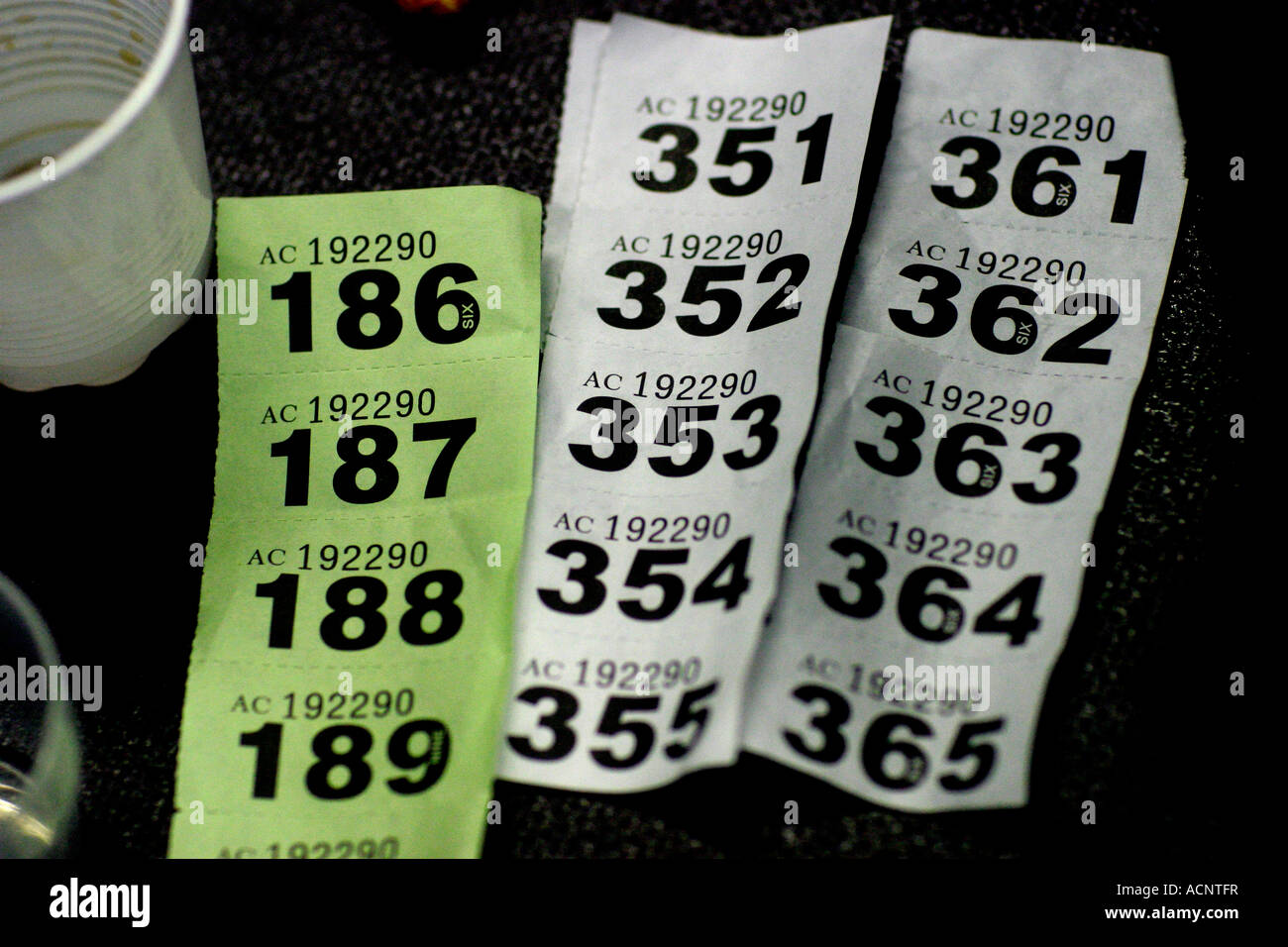 2nd December 2006, Mapperley Primary School Fair, Raffle tickets Stock ...