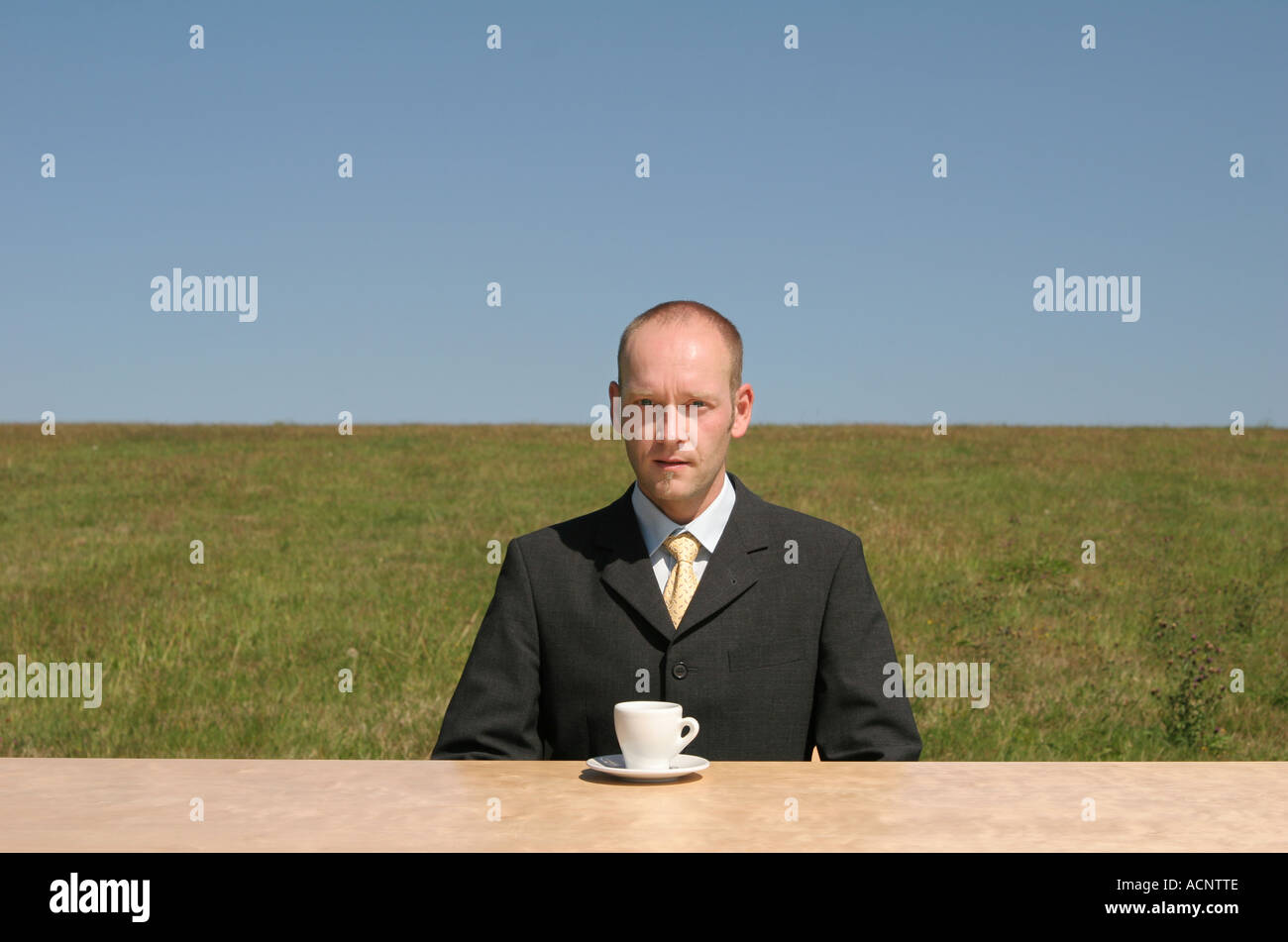 Make a tea-break - Macht eine Pause Stock Photo - Alamy
