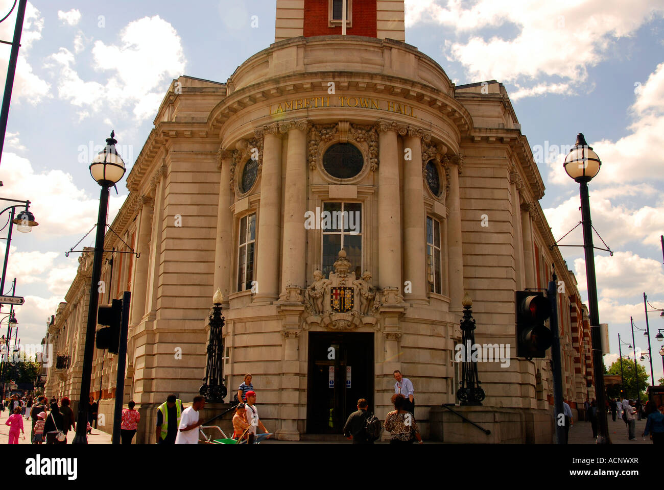 General view of Lambeth Council Town Hall, Brixton, London, UK Stock ...