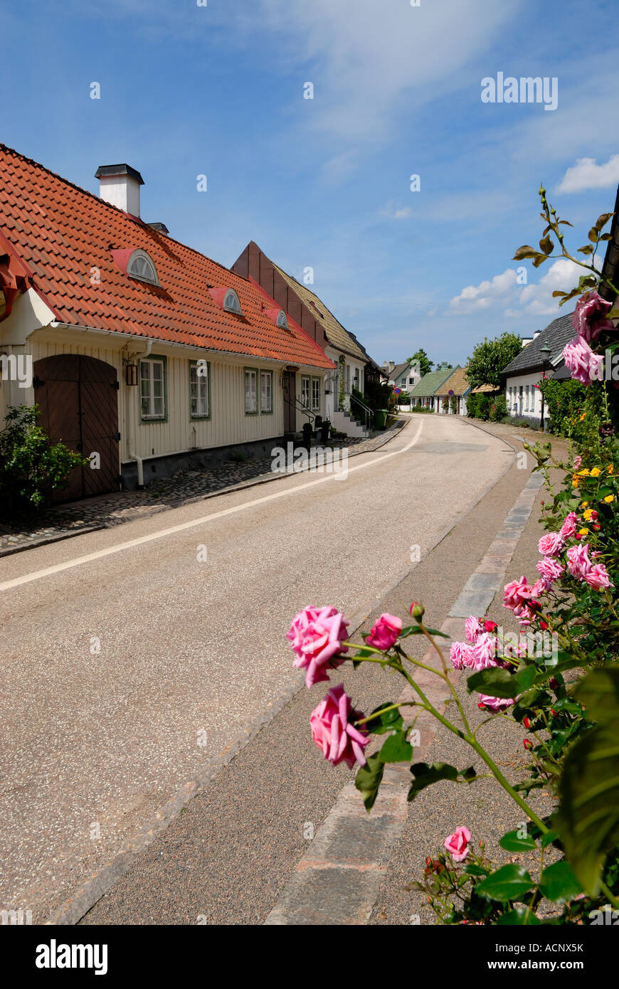 Agard street in Bastad West Sweden Stock Photo - Alamy