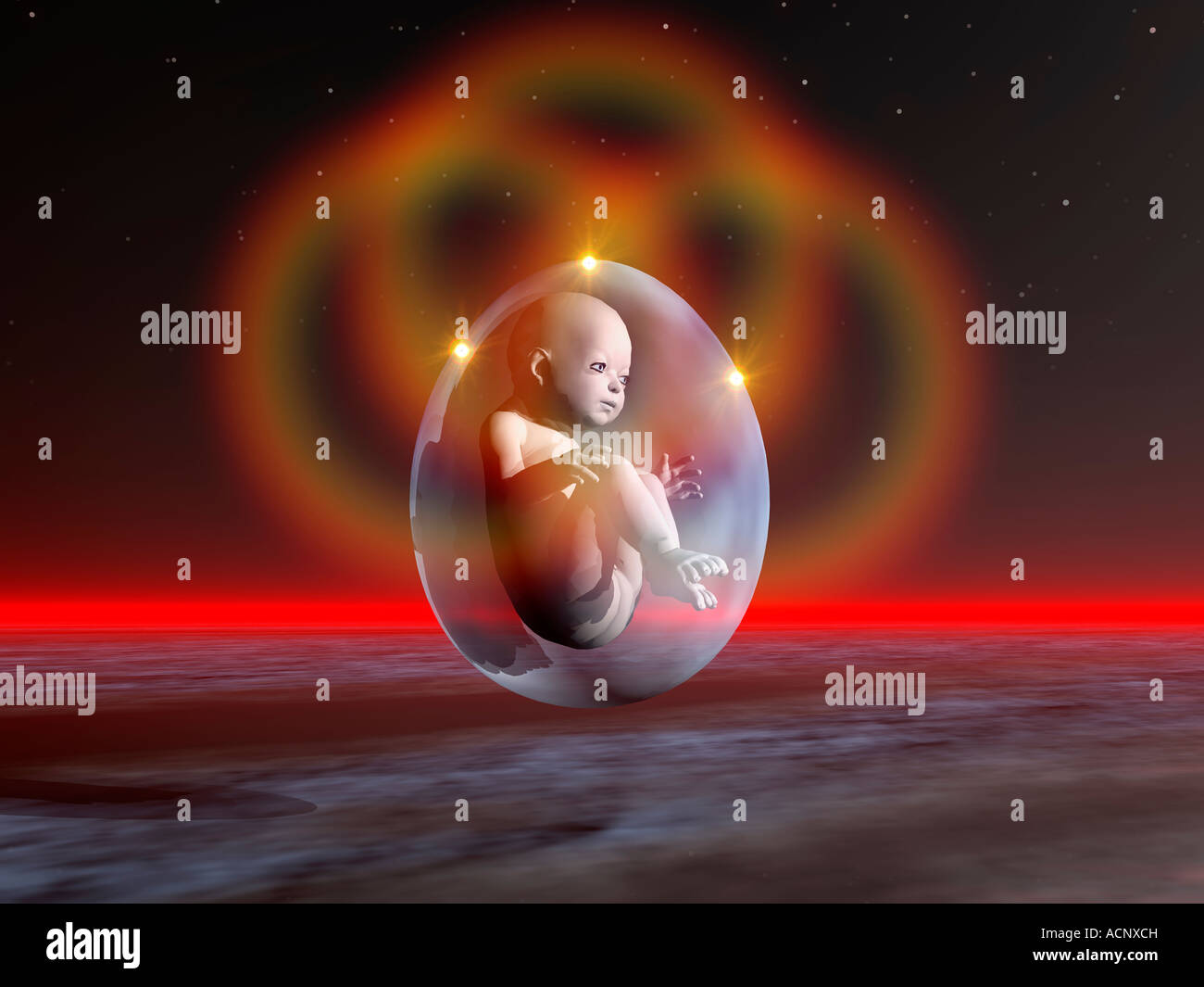 Star Child,A 3D Conceptual Image Stock Photo - Alamy