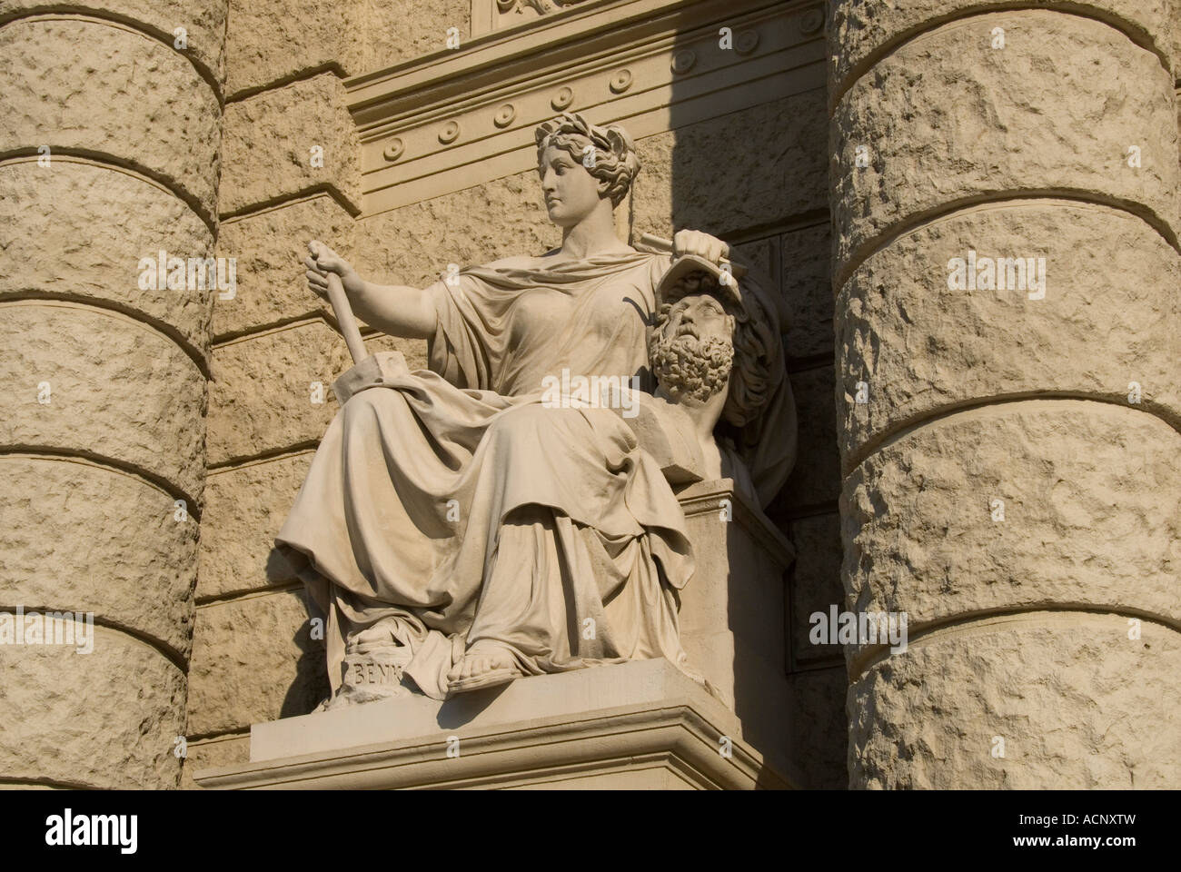 Vienna, Austria. Kunsthistorisches Museum. Statue representing ...