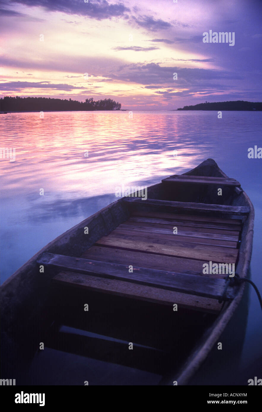 Wooden raft sunset on sun hi-res stock photography and images - Alamy