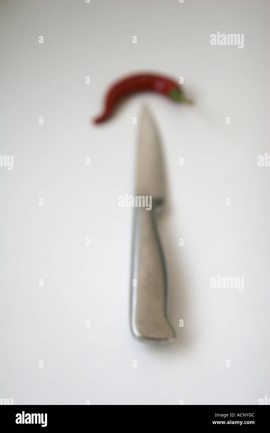 Sharp and hot - Doppelt scharf Stock Photo - Alamy