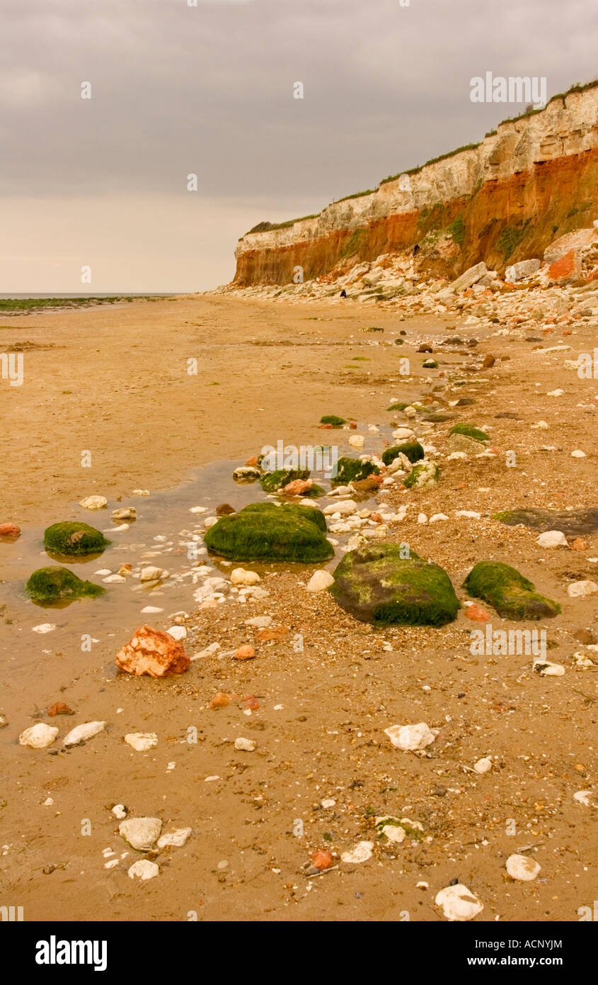 Hunstanton beach and cliffs, looking east Stock Photo - Alamy