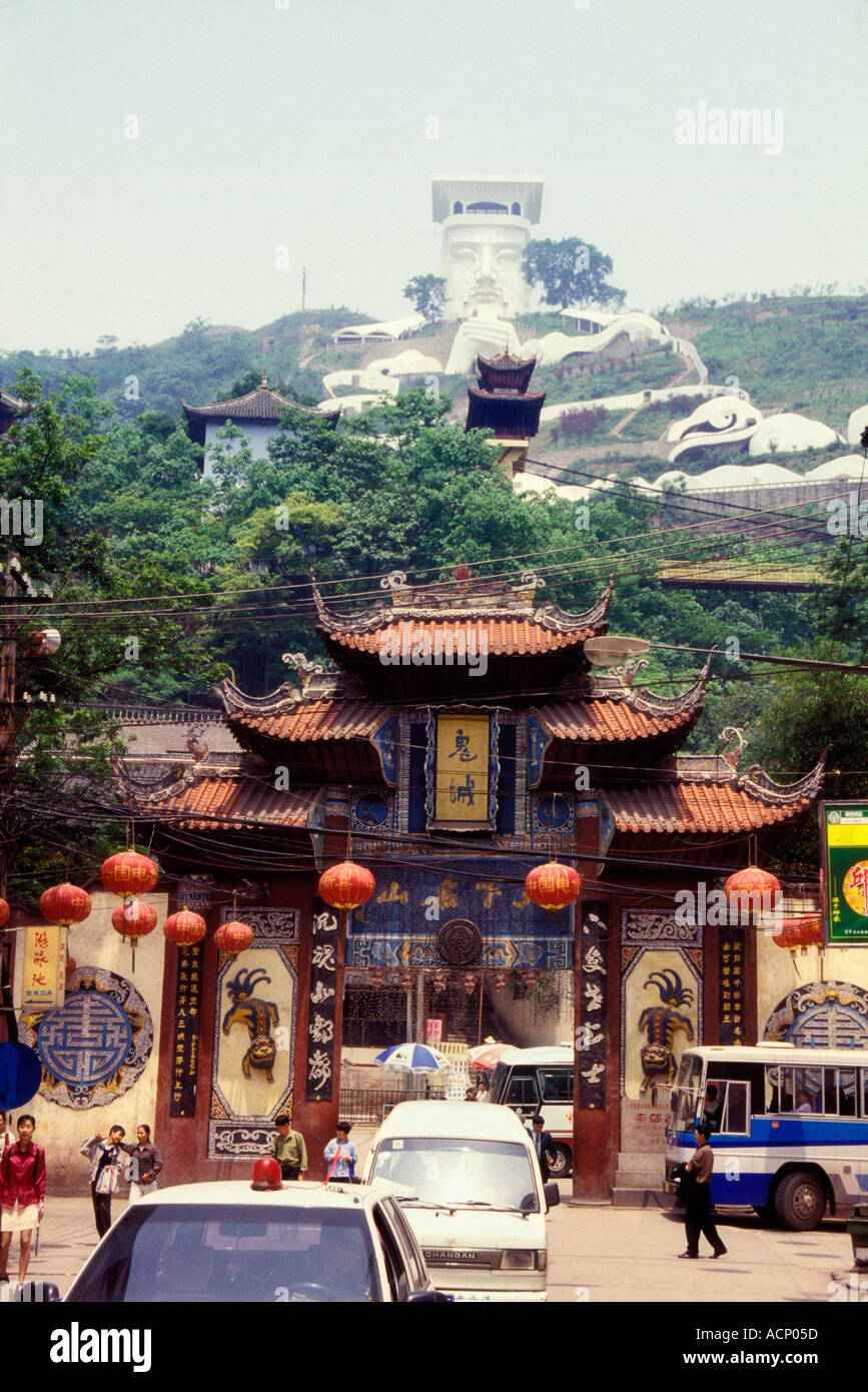 Cityscape of Fengdu Ghost Town by Three Gorges of Yangtze River Sichuan ...