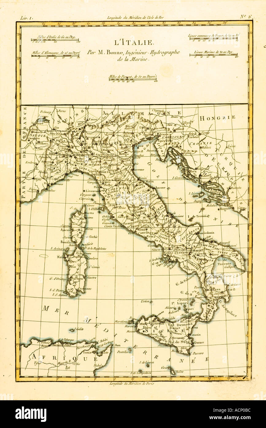 Italy map hi-res stock photography and images - Alamy