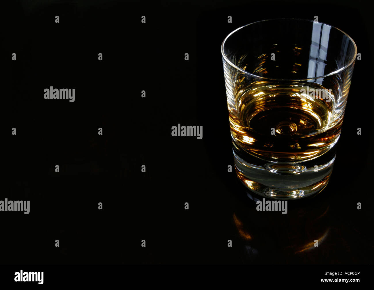 Glass of whiskey Stock Photo - Alamy