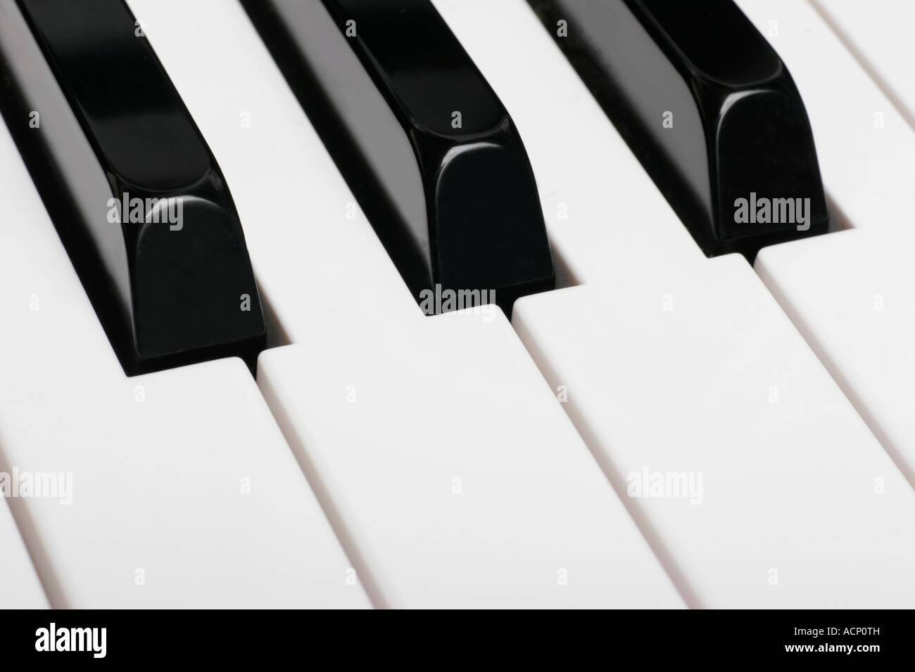 Black and white piano keys close up Stock Photo - Alamy