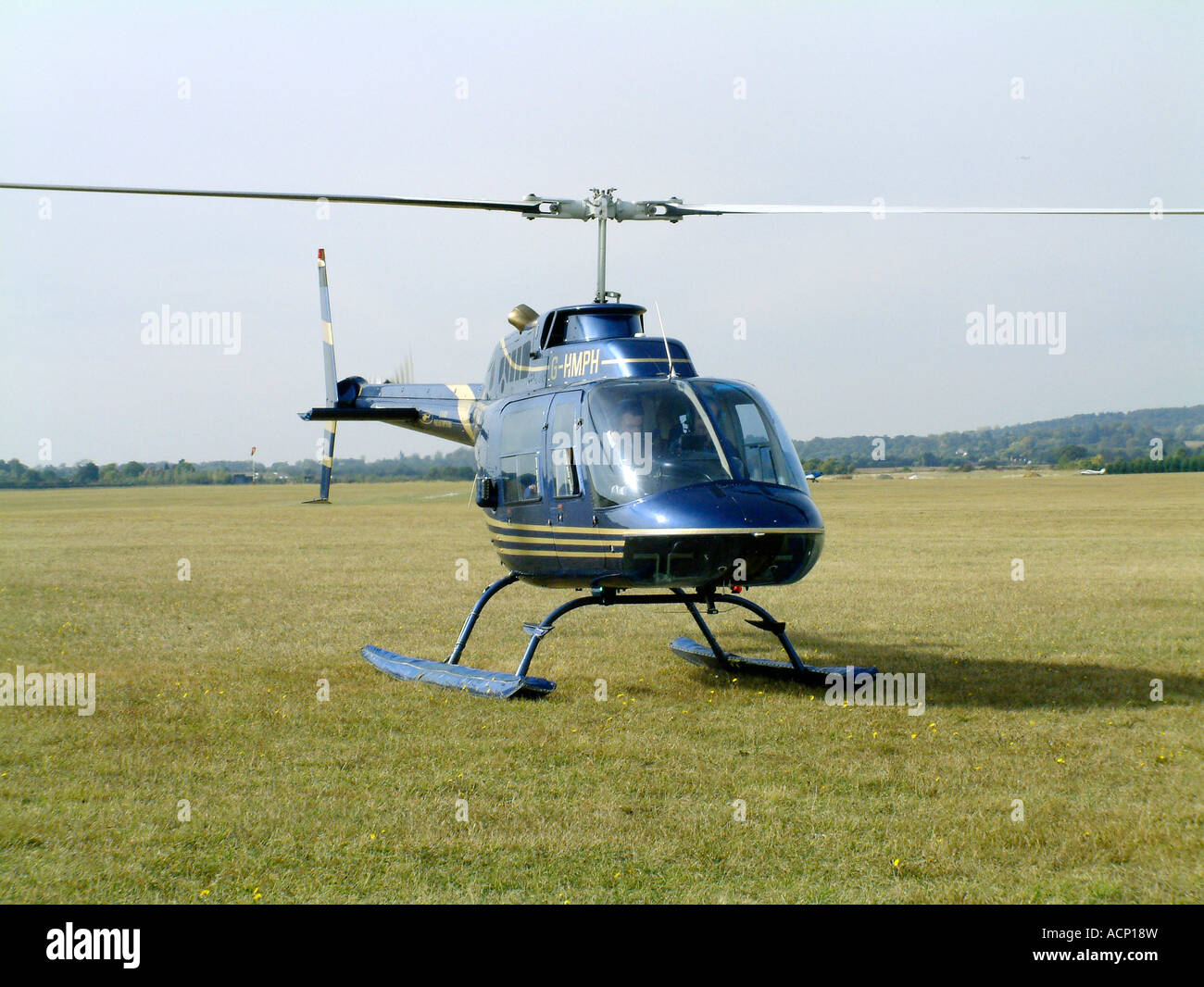 Bell JetRanger helicopter Stock Photo - Alamy