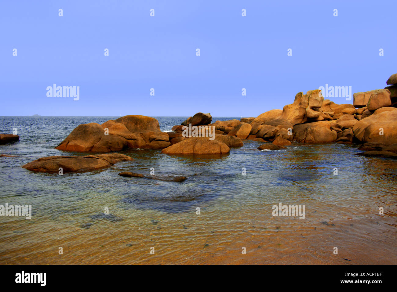 france brittany cotes d armor cote de granit rose holiday resort of ...