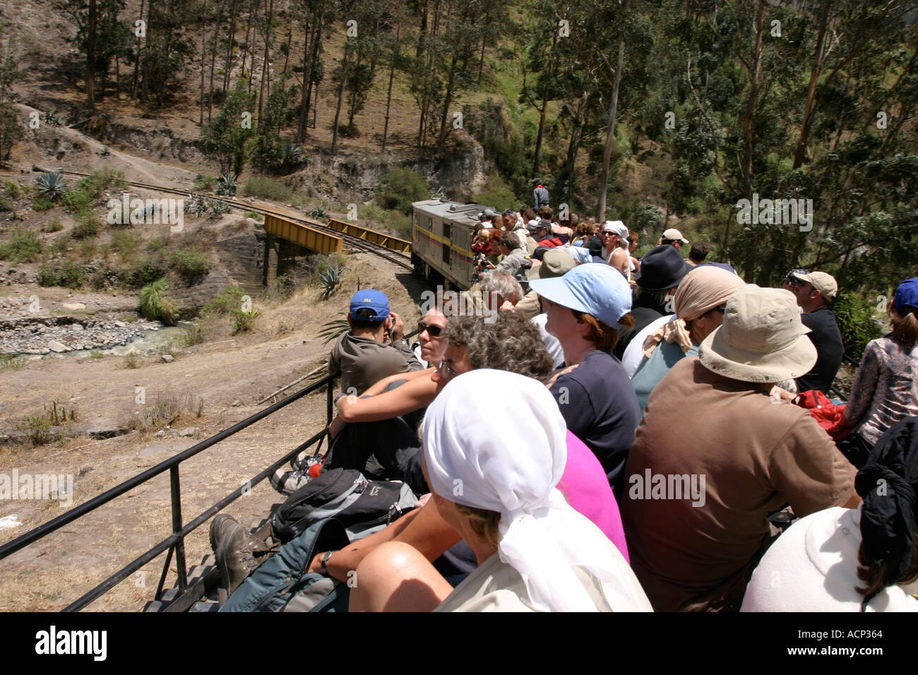 The train to the Devils Nose or El Nariz del Diablo Ecuador Stock Photo ...