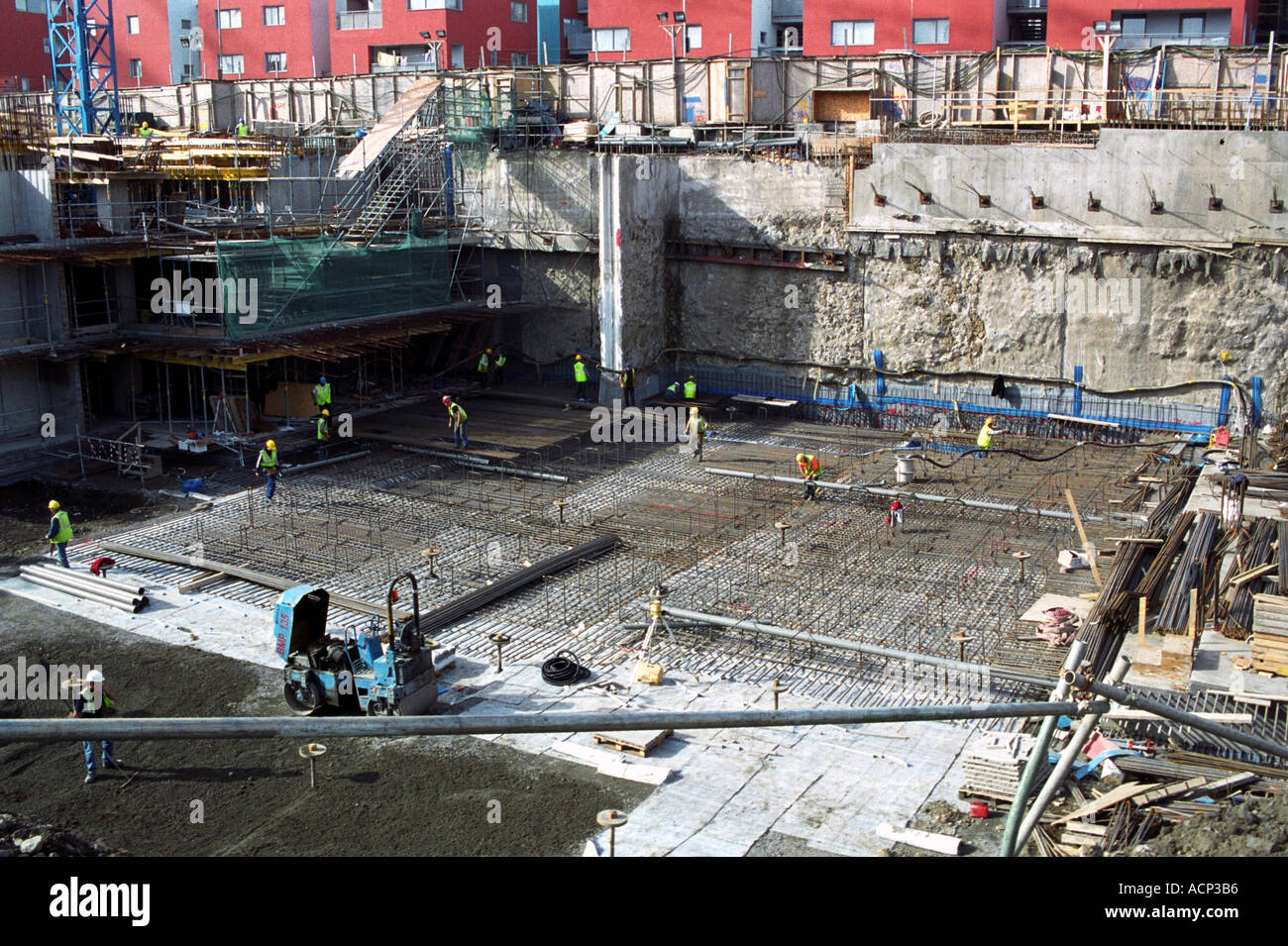 Scaffolding blocks blockwork brick brickwork hi-res stock photography ...