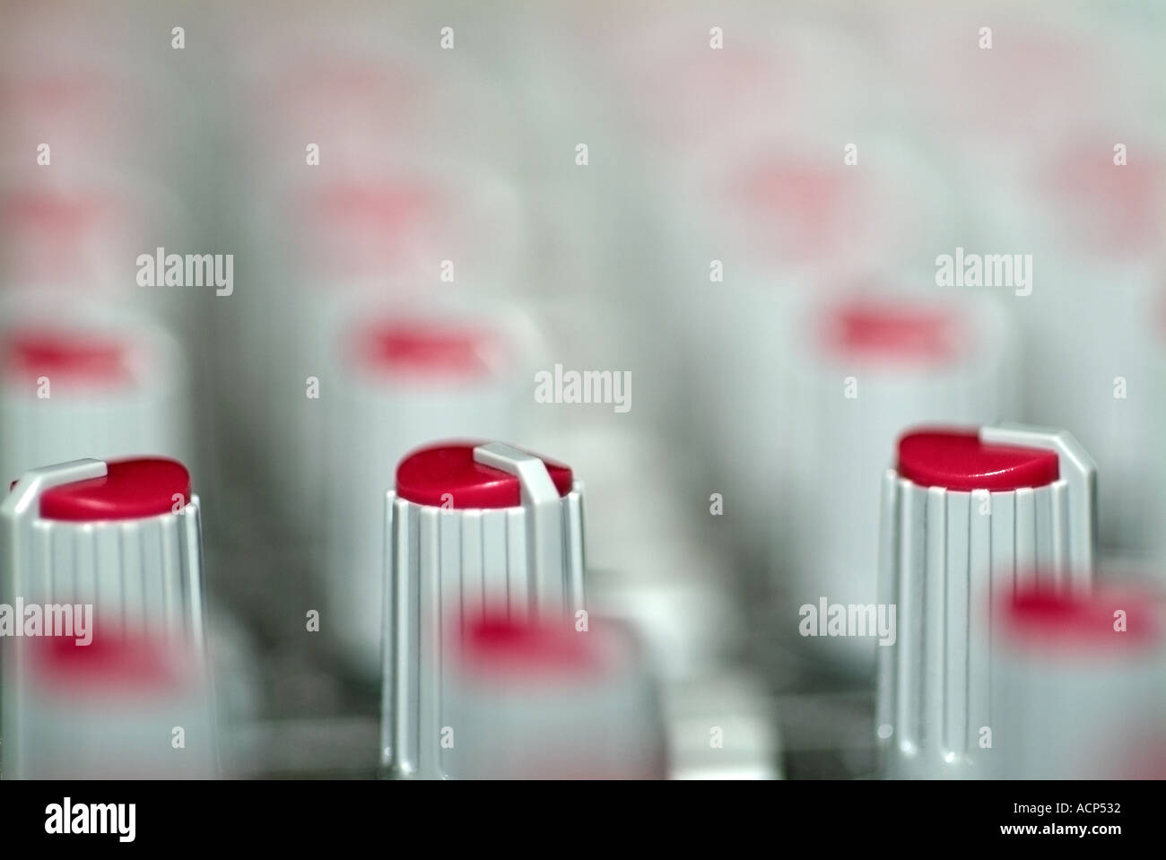 Electronic Knobs and Dials, Close Up Stock Photo - Alamy