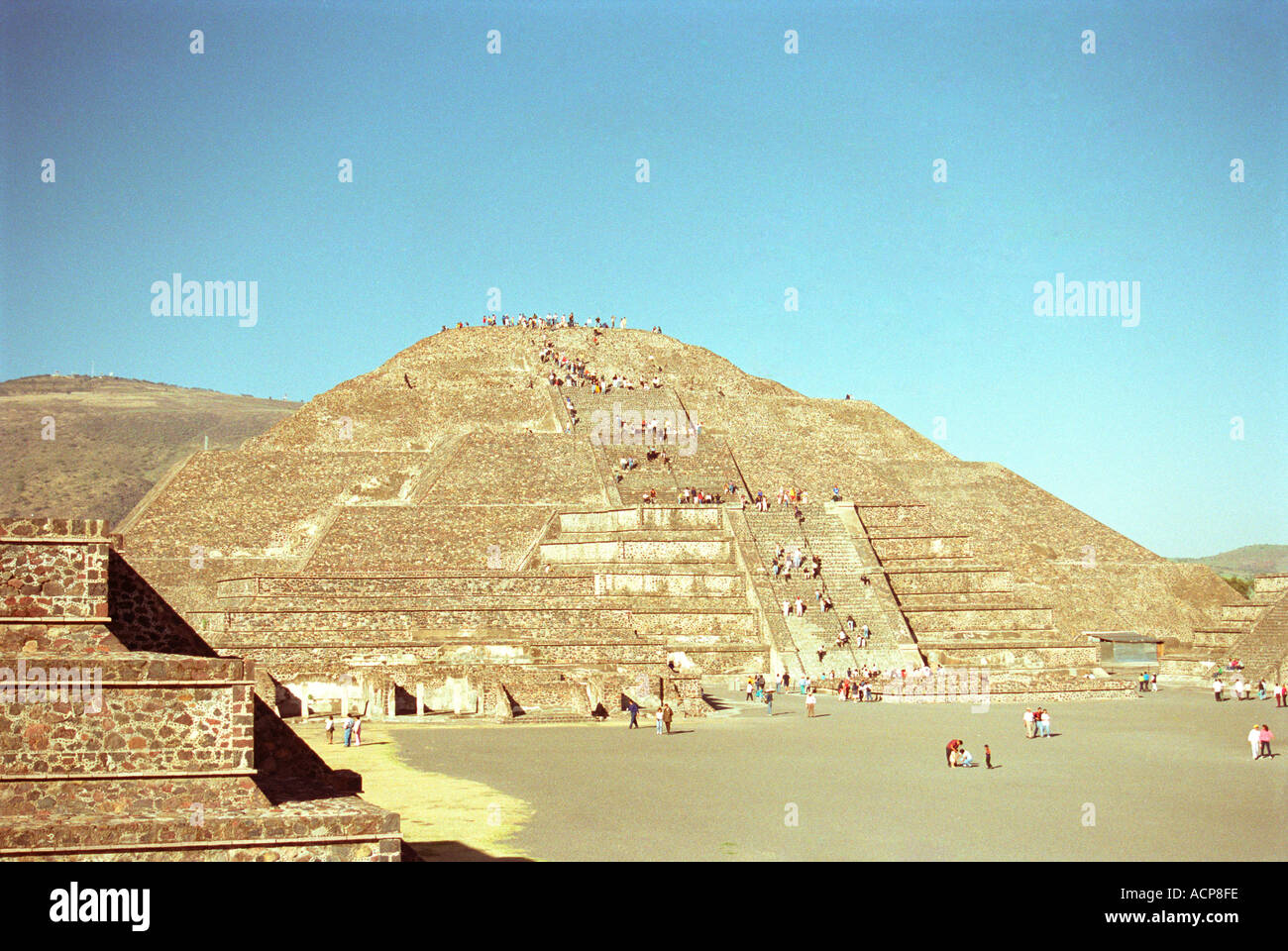Pyramide of the Sun teotihuacan Mexico Stock Photo - Alamy