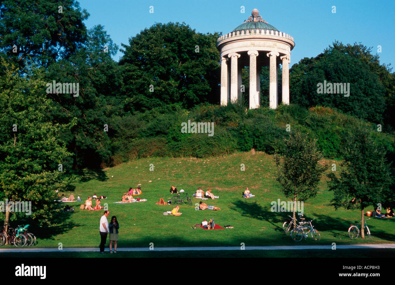 English garden with monopteros hi-res stock photography and images - Alamy