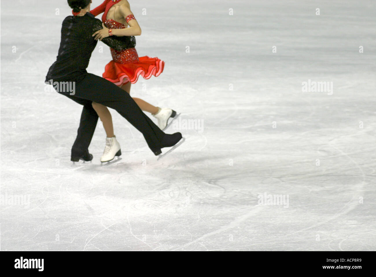 Figure skating pairs dancing Stock Photo - Alamy