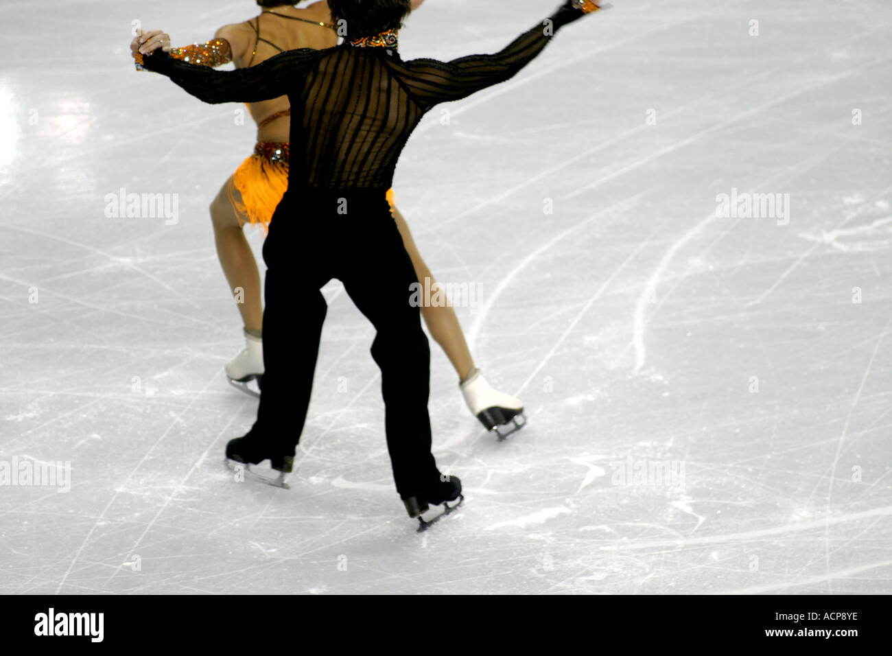 Figure skating pairs dancing Stock Photo - Alamy