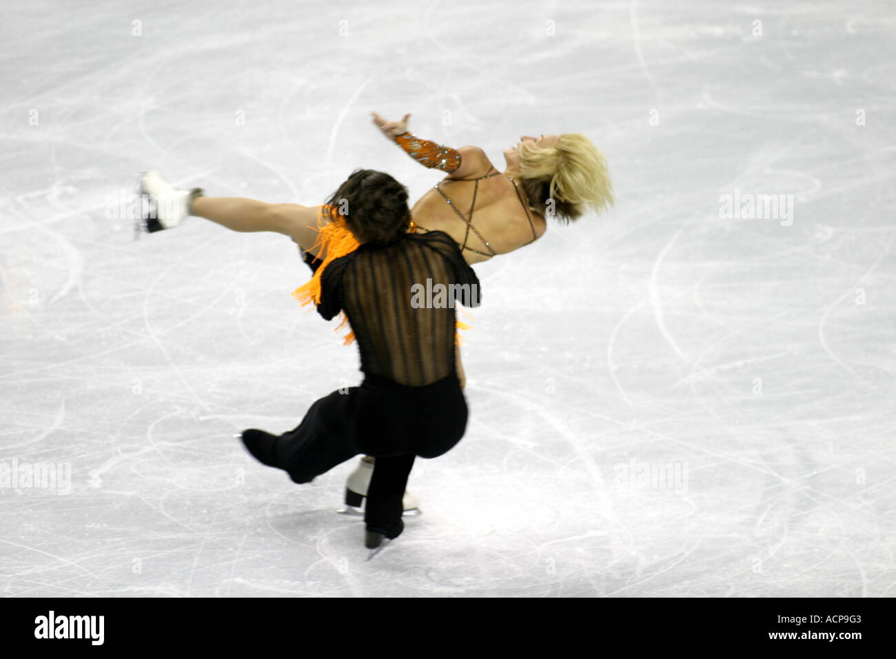 Figure skating pairs dancing Stock Photo - Alamy