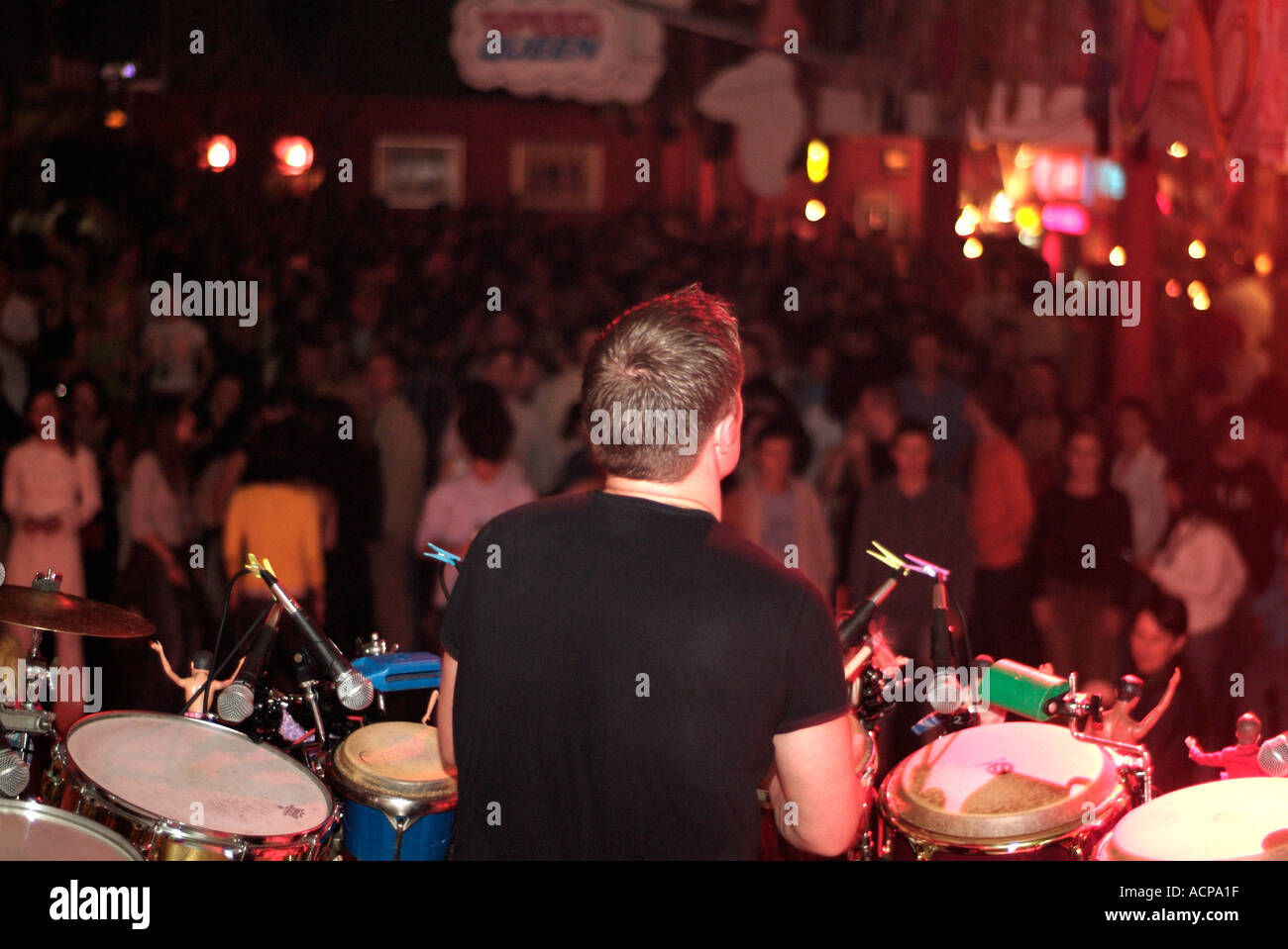 Bongo Player in a Nightclub Stock Photo - Alamy