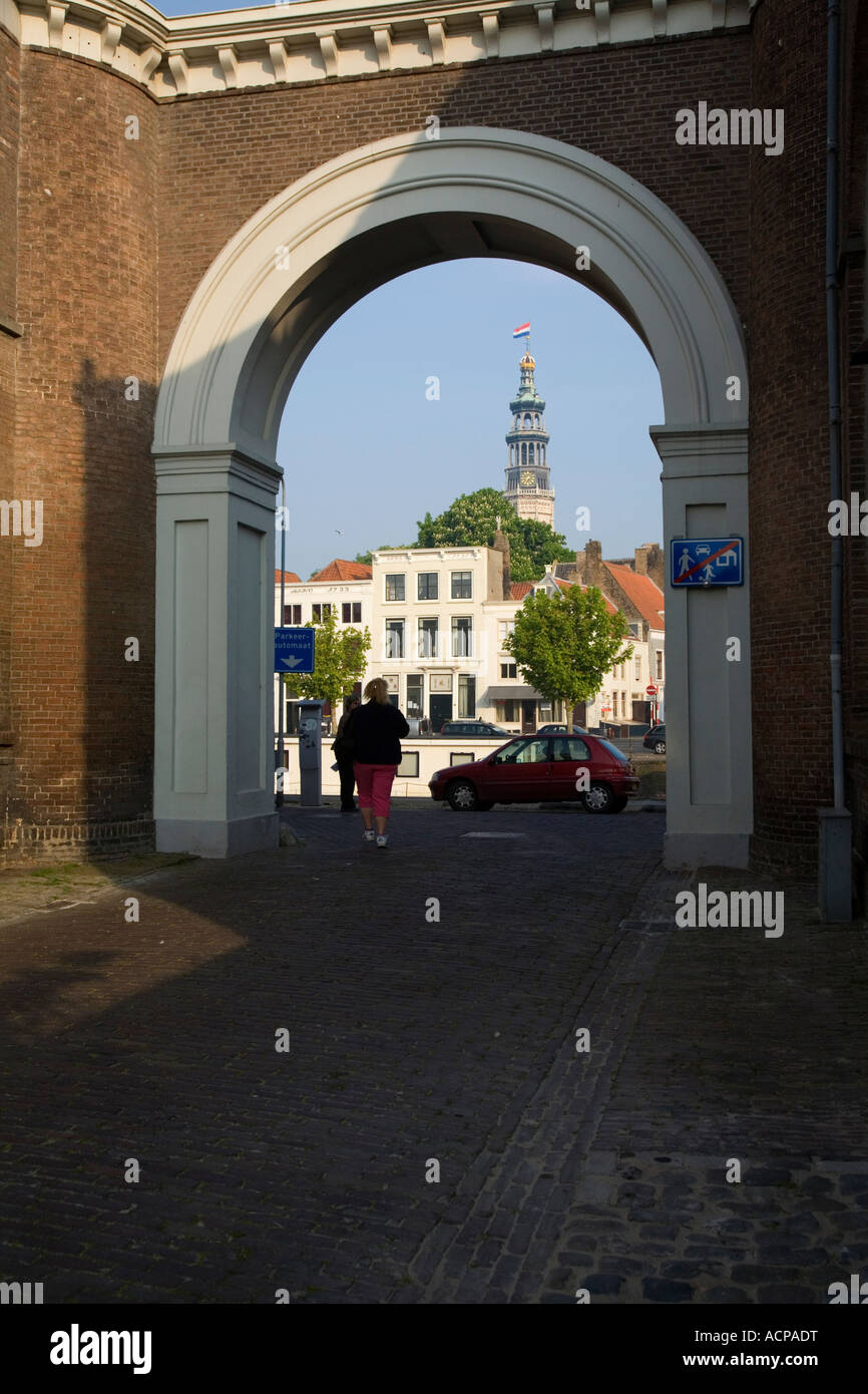 Town Square in Middelburg, City in Holland, Netherlands, Europe Stock ...