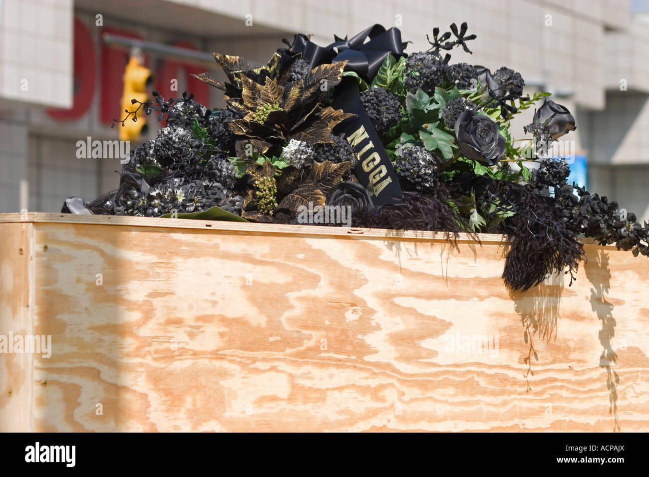 Symbolic Funeral to Bury the N Word Stock Photo - Alamy