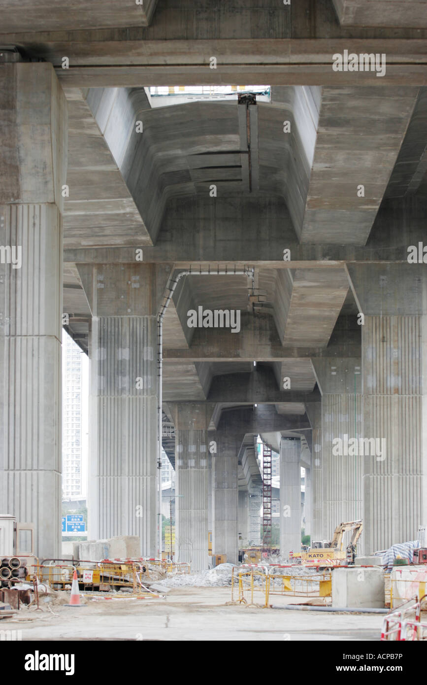 Modern elevated road construction Stock Photo - Alamy