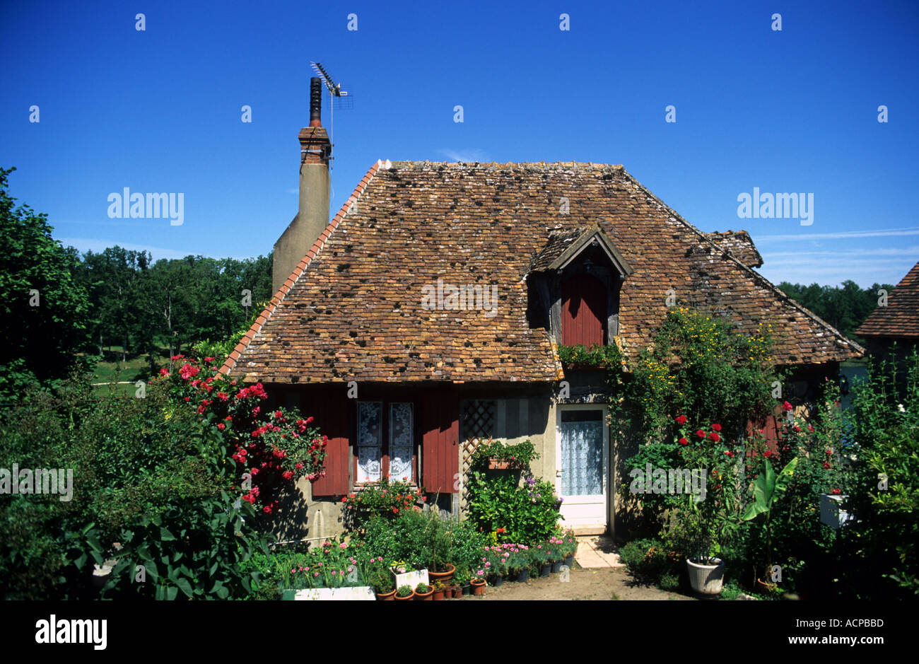Old traditional house in France Stock Photo - Alamy