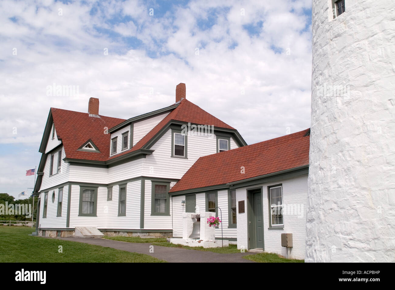 museum Portland lighthouse, Maine, New, England, USA Stock Photo - Alamy