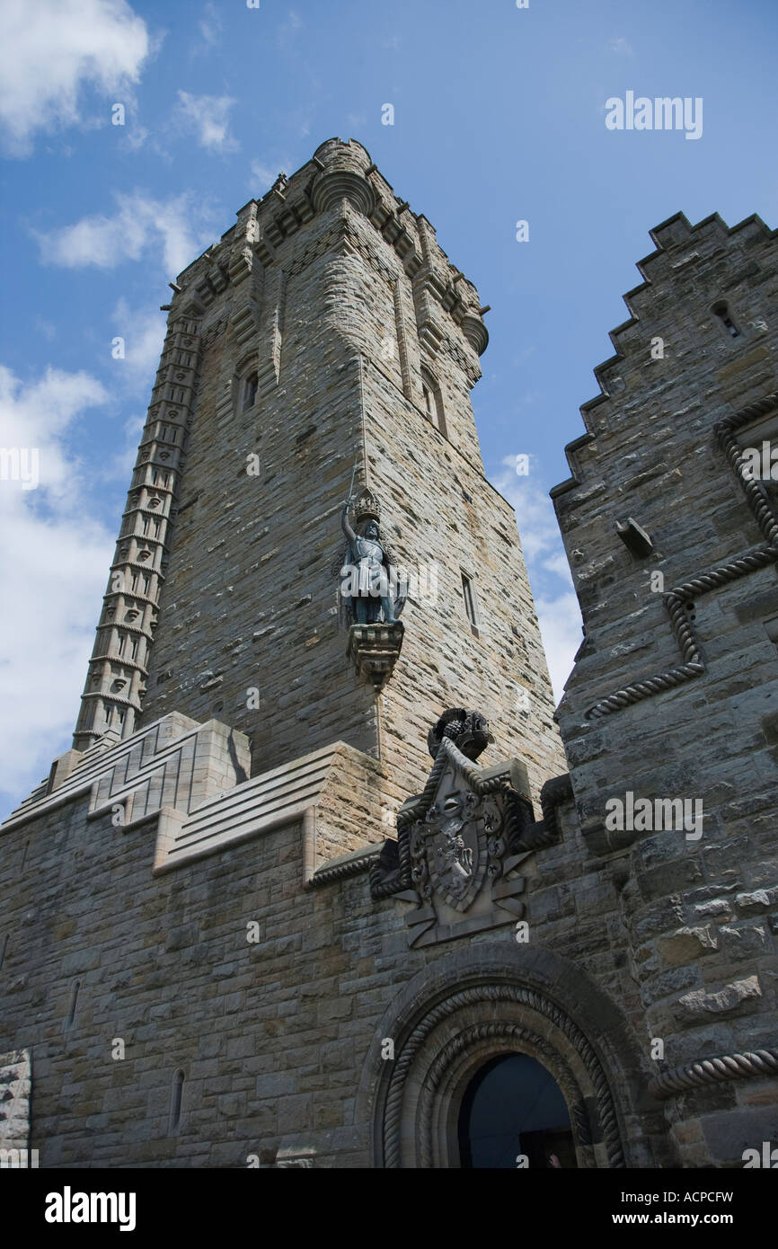 The Wallace Tower from the front Stock Photo - Alamy