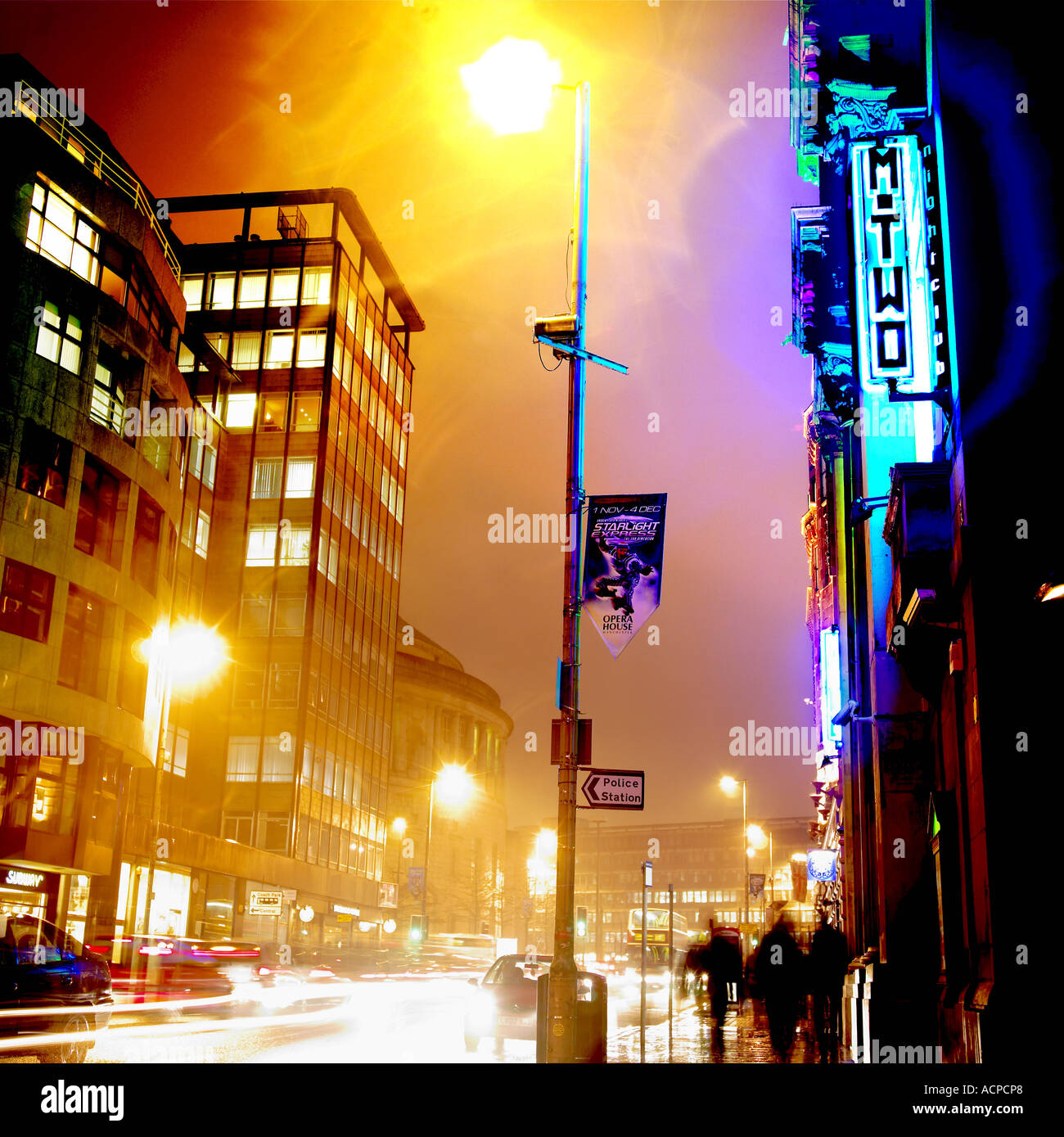 Artistic images of Peter Street Manchester City Centre England Stock ...