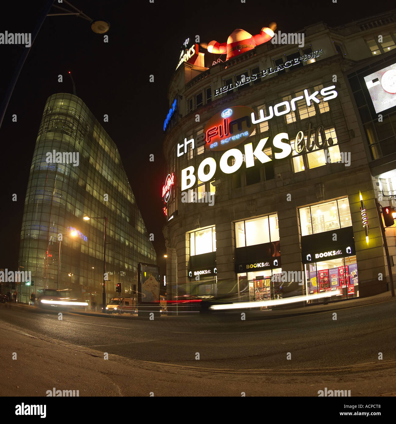 Urbis exhibition centre night cathedral hi-res stock photography and ...