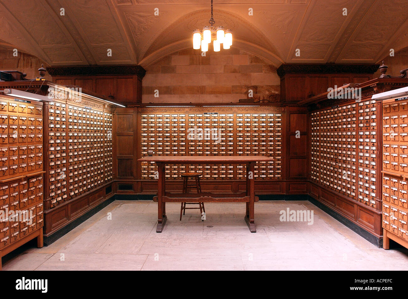 Photo Of Library Card Catalogs Stock Photo - Alamy