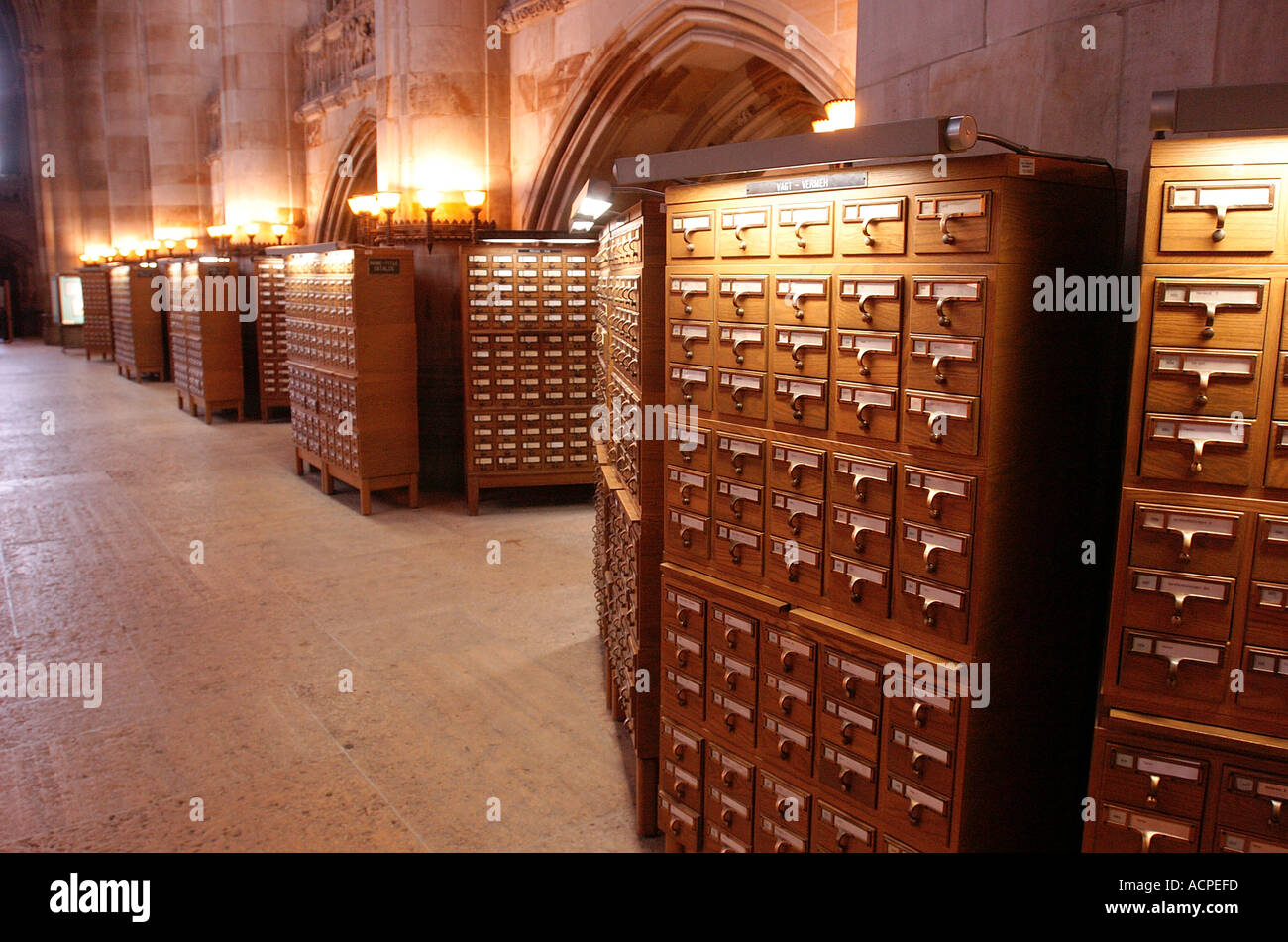 Photo Of Library Card Catalogs Stock Photo - Alamy