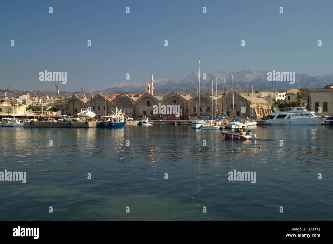Chania Venetian Harbour Stock Photo - Alamy