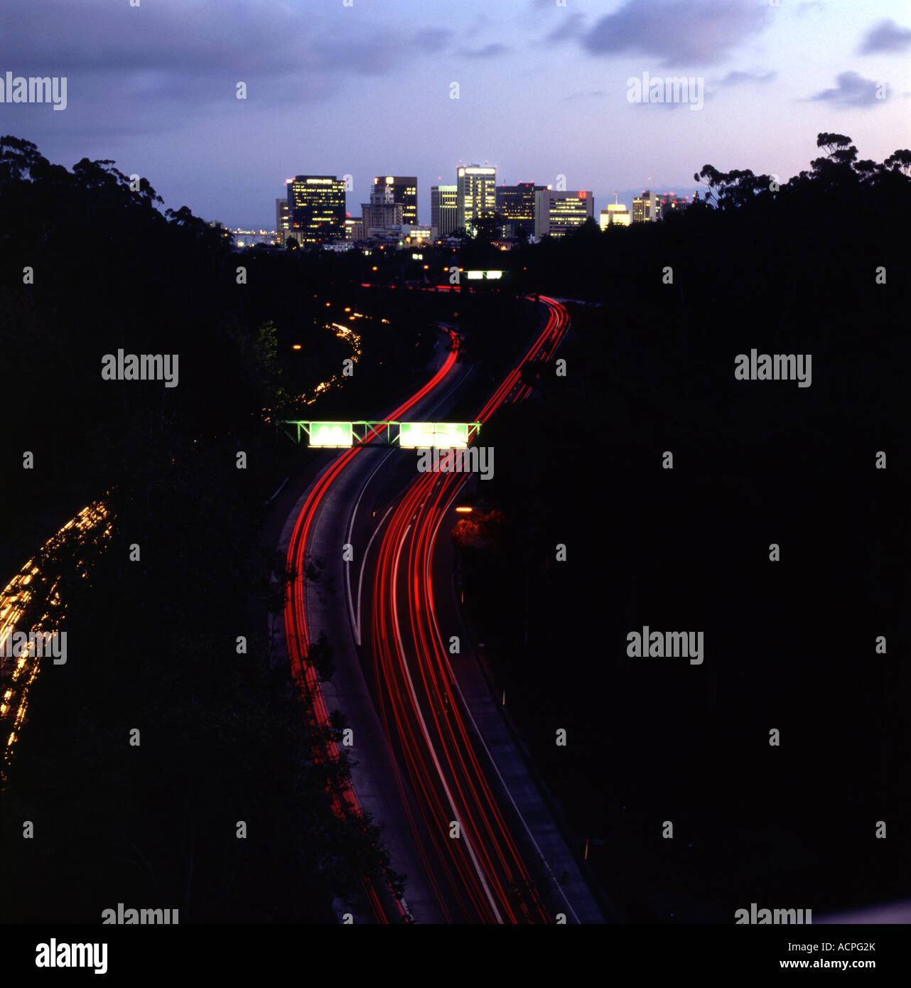 San Diego, Hwy 163, Downtown , California Stock Photo - Alamy