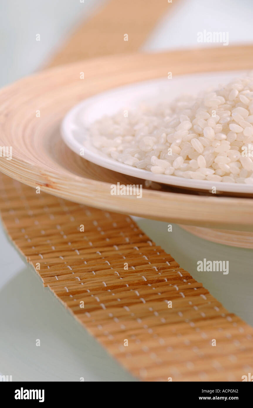 Rice on plate Stock Photo - Alamy