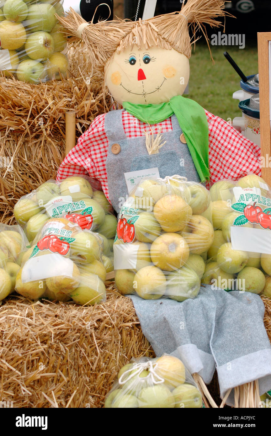 Cutting up Granny Smith, Wine sap etc apples for tasting and sale at ...