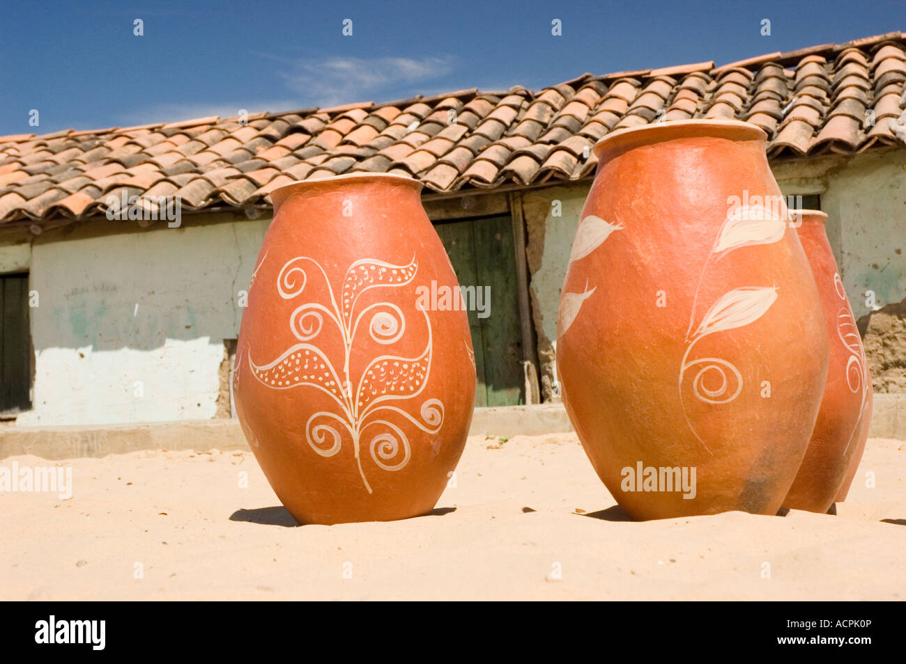 Clay water jars, Passagem, Bahia, Brazil Stock Photo - Alamy