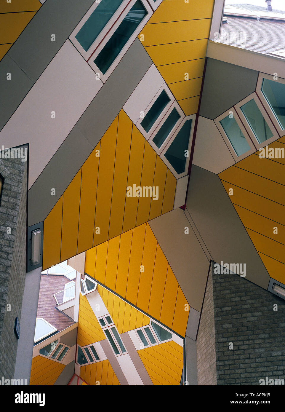 Abstract cladding detail at Paalwoningen Stock Photo - Alamy