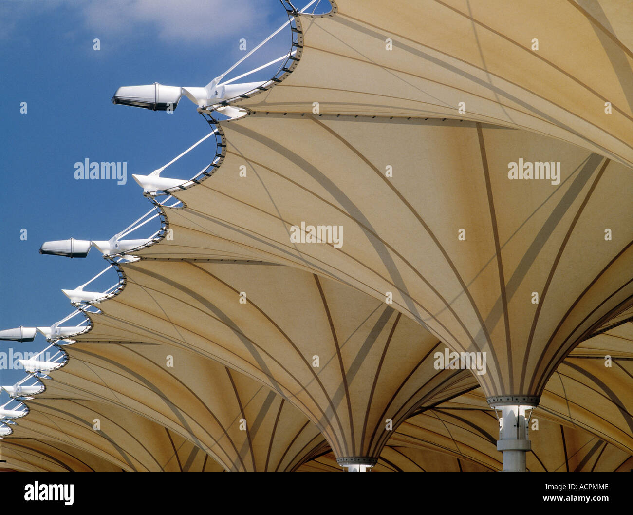 Canopy roofing at Stratford Bus Station London Stock Photo - Alamy