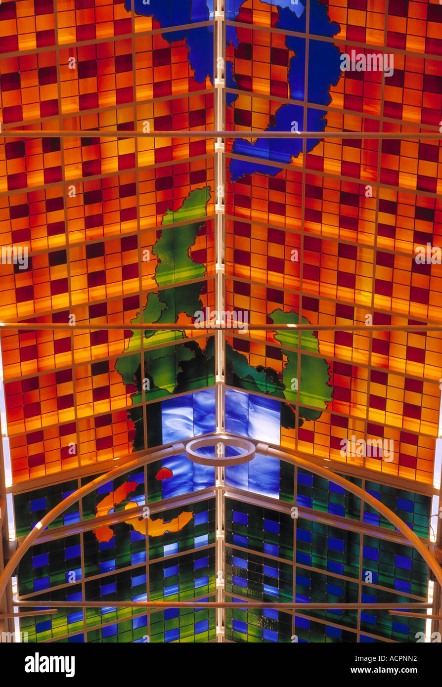 Stained glass at County Arcade Leeds Stock Photo - Alamy