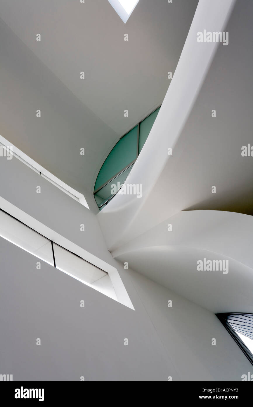 Architectural details in the interior of the TAG Farnborough Airport ...